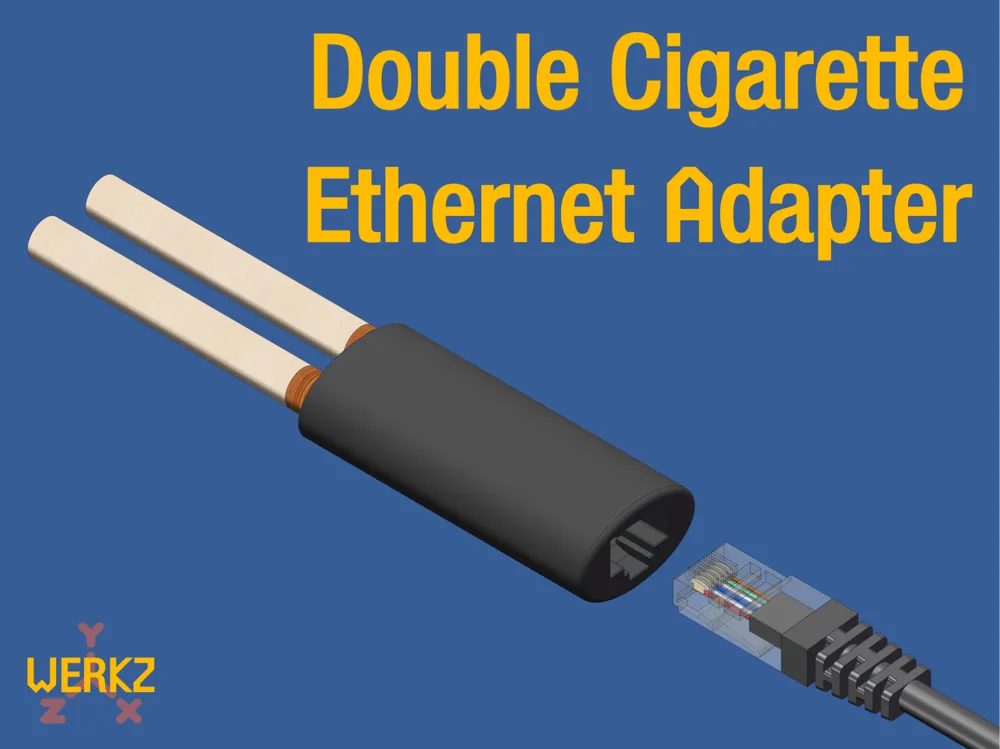 Double Cigarette Ethernet Adapter by XYZWERKZ MakerWorld: Download Free ...