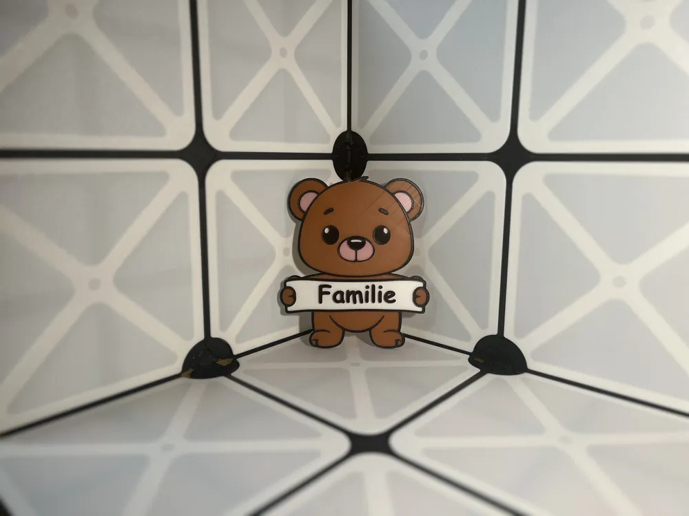 Teddybär-Schild mit veränderbarem Text von FirePrintGuru MakerWorld ...