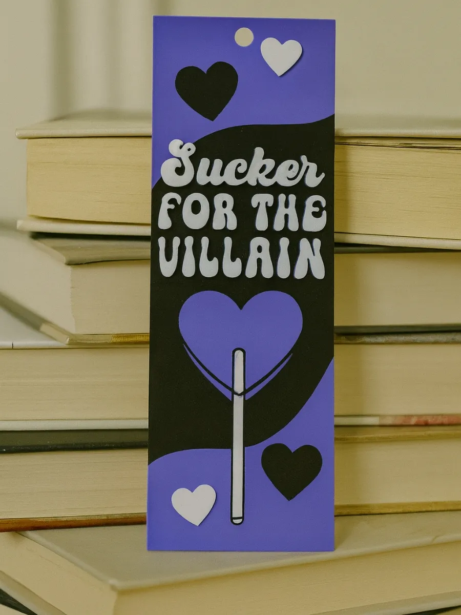 Sucker For The Villain Bookmark - Free 3D Print Model - MakerWorld
