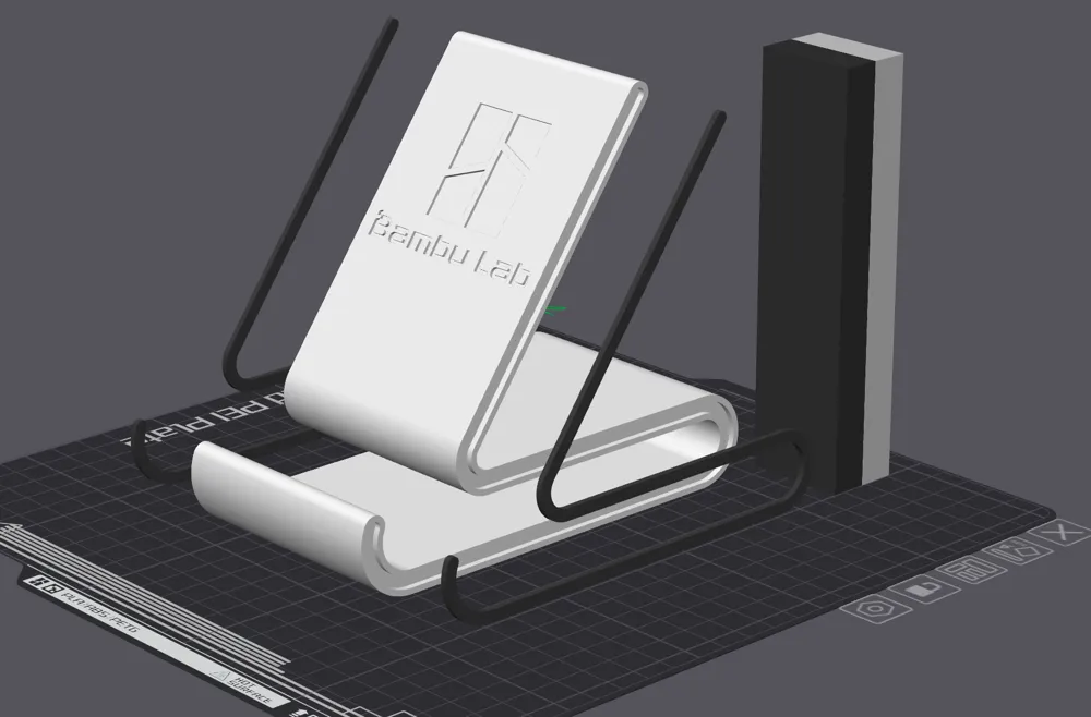 Bambulab phone stand - Free 3D Print Model - MakerWorld