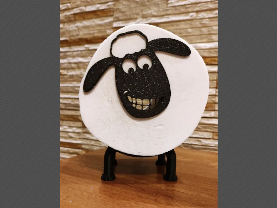 Shaun the Sheep Toilet Paper Roll Holder v3 - Free 3D Print Model ...