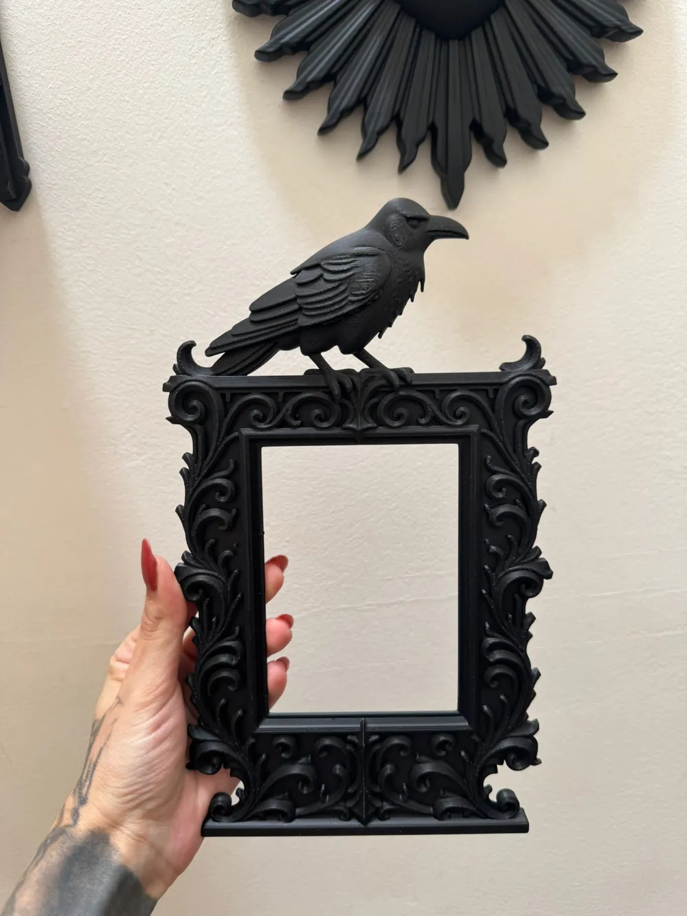 Gothic Raven Frame Ornate Decor for Dark Altars by Akshan_Designs ...