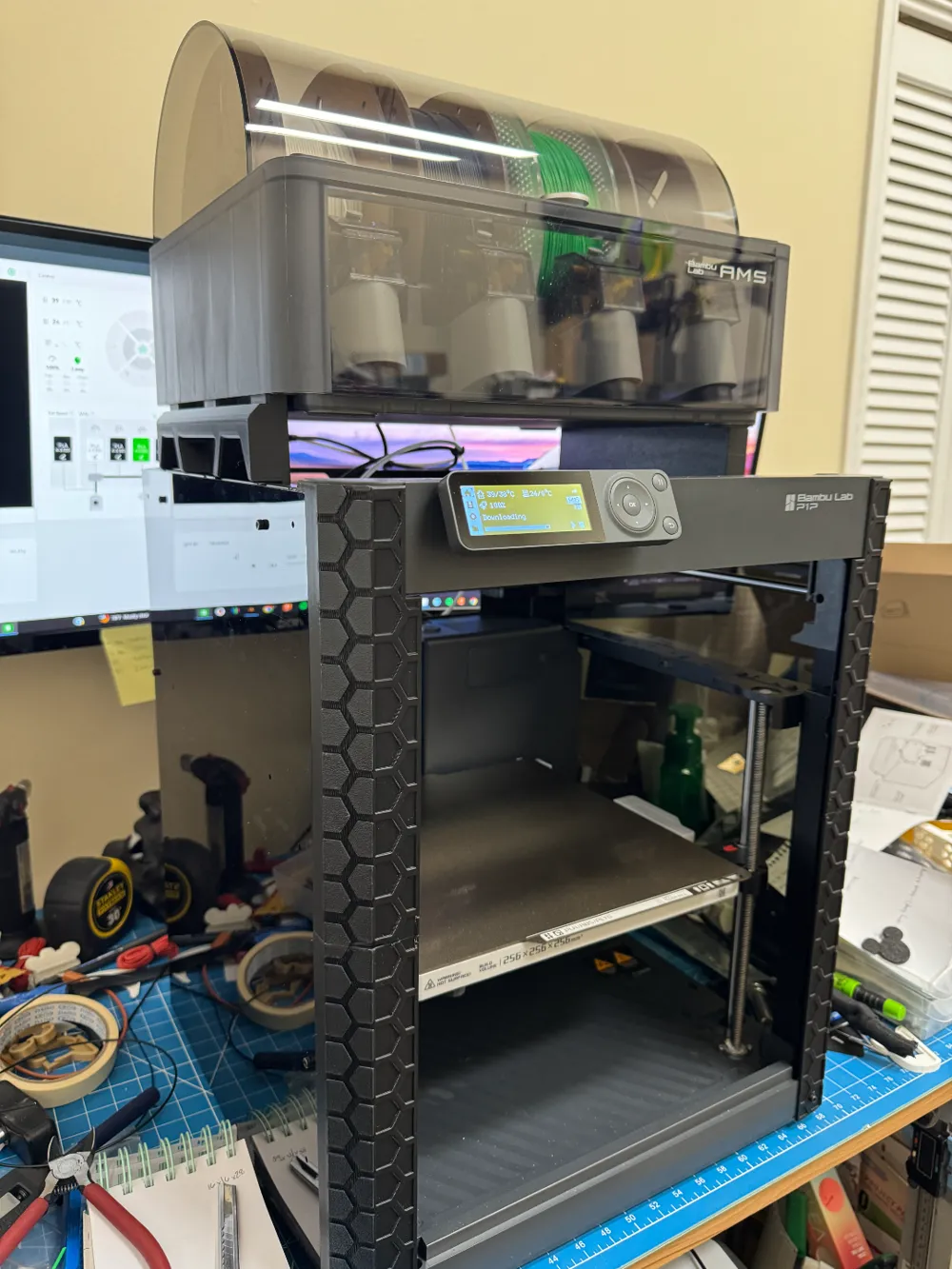 AMS Risers for P1P (No Supports Needed) by Six Sigma Hawaii - MakerWorld