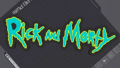 Rick and Morty - Rick 2d wall art by Ryan878 - MakerWorld