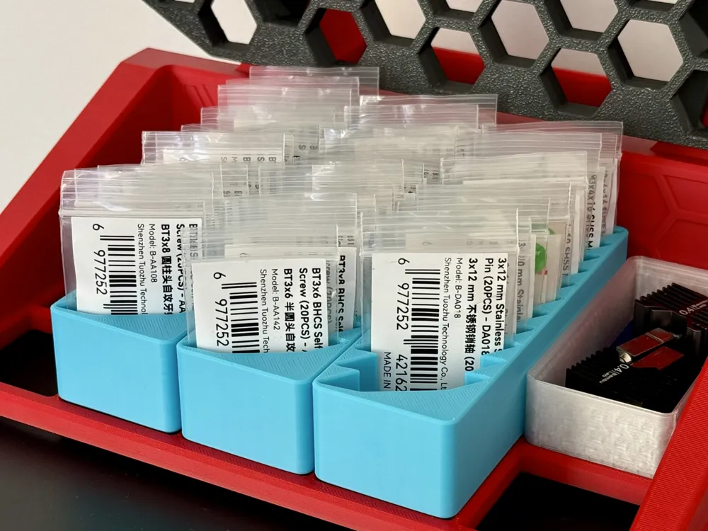 Maker's Supply Hardware Packet Organizer Storage Remixed by KYZ Design ...