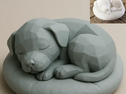 FREE TO SELL Cute Sleeping Dog Low Poly - Free 3D Print Model - MakerWorld