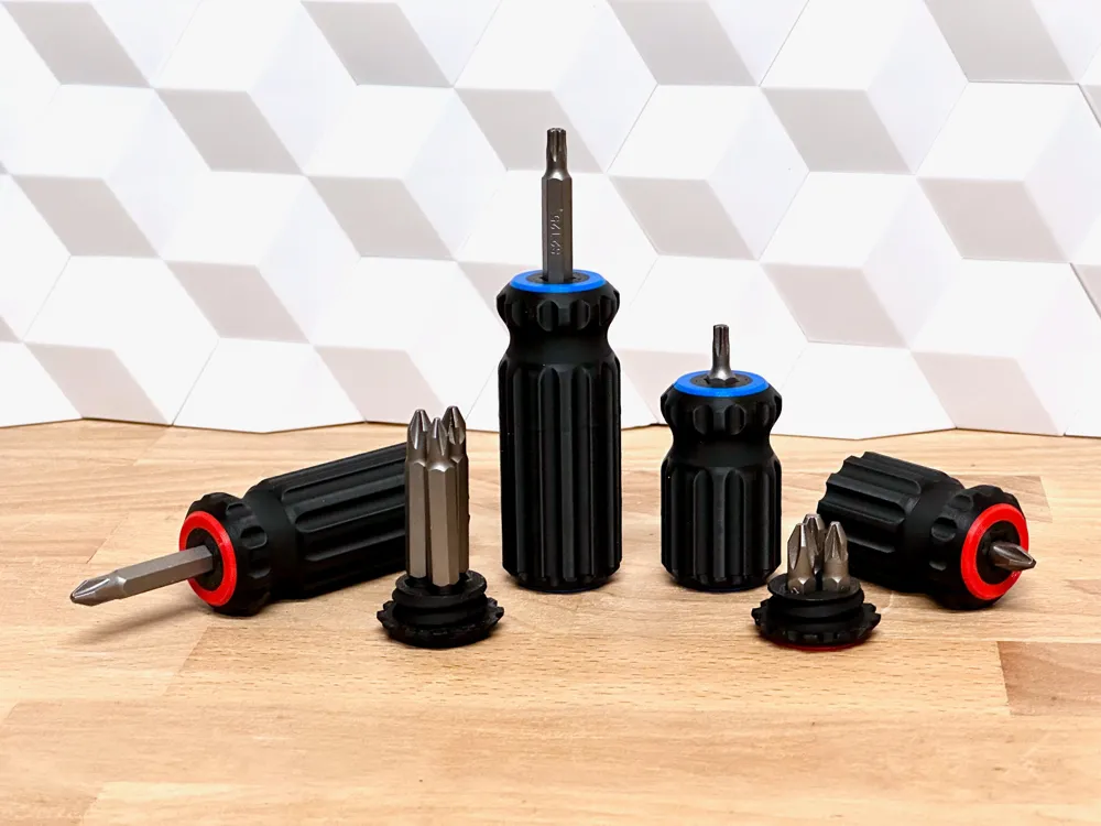 Compact Bit Driver (pocket size screwdriver) - Free 3D Print Model ...