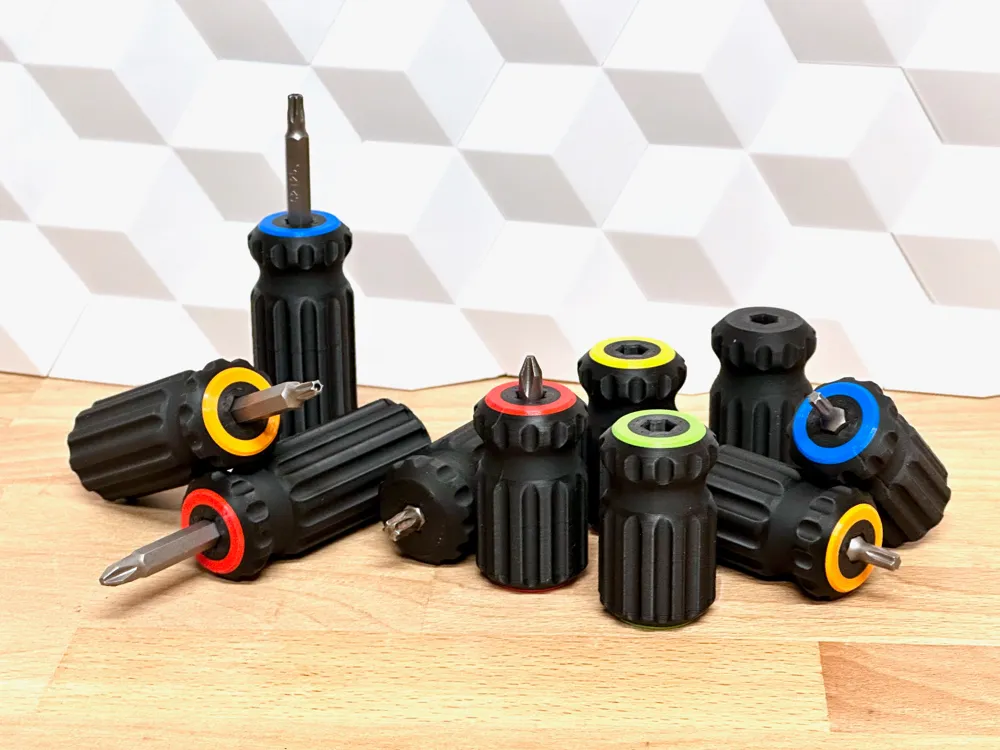 Compact Bit Driver (pocket size screwdriver) - Free 3D Print Model ...