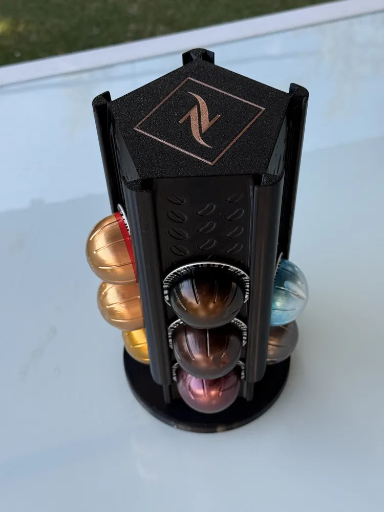 Rotating Nespresso Vertuo Capsule Holder - Free 3D Print Model - MakerWorld