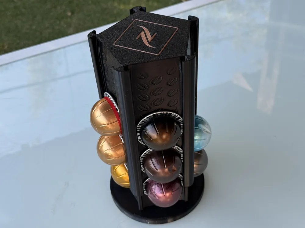 Rotating Nespresso Vertuo Capsule Holder - Free 3D Print Model - MakerWorld