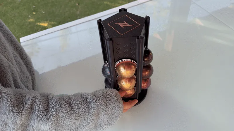 Rotating Nespresso Vertuo Capsule Holder - Free 3D Print Model - MakerWorld