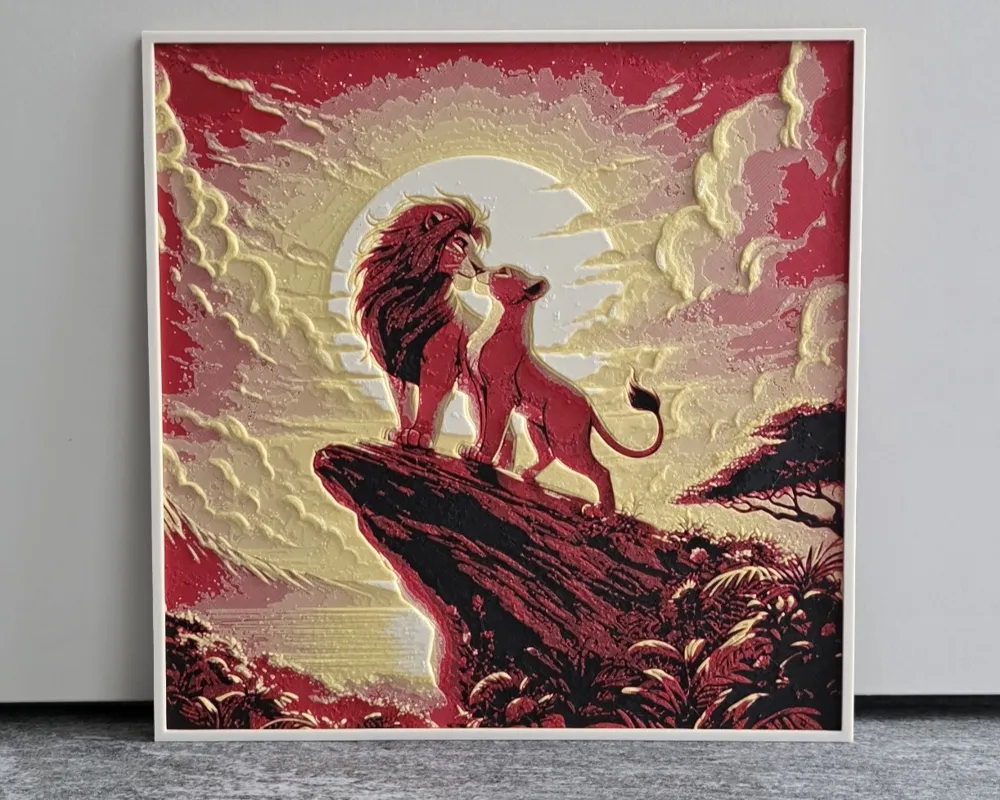 Disney Lion King Hueforge by RIVY3Dprint MakerWorld: Download Free 3D ...