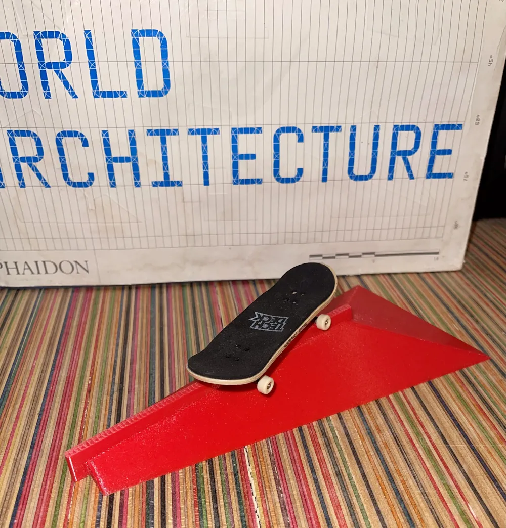 Fingerboard Up Rail / Pyramid Street Obstacle - Free 3D Print Model ...