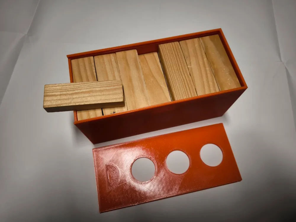 Box for 42 Wooden Blocks 75mm Wide by Jack81 - MakerWorld