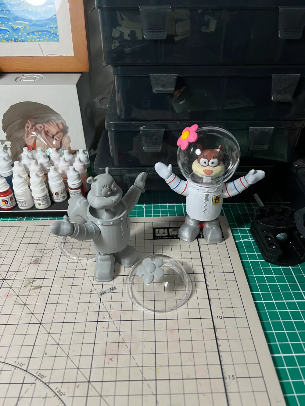 Spongebob and Sandy Assembled Figurine by CC MakerWorld: Download Free ...