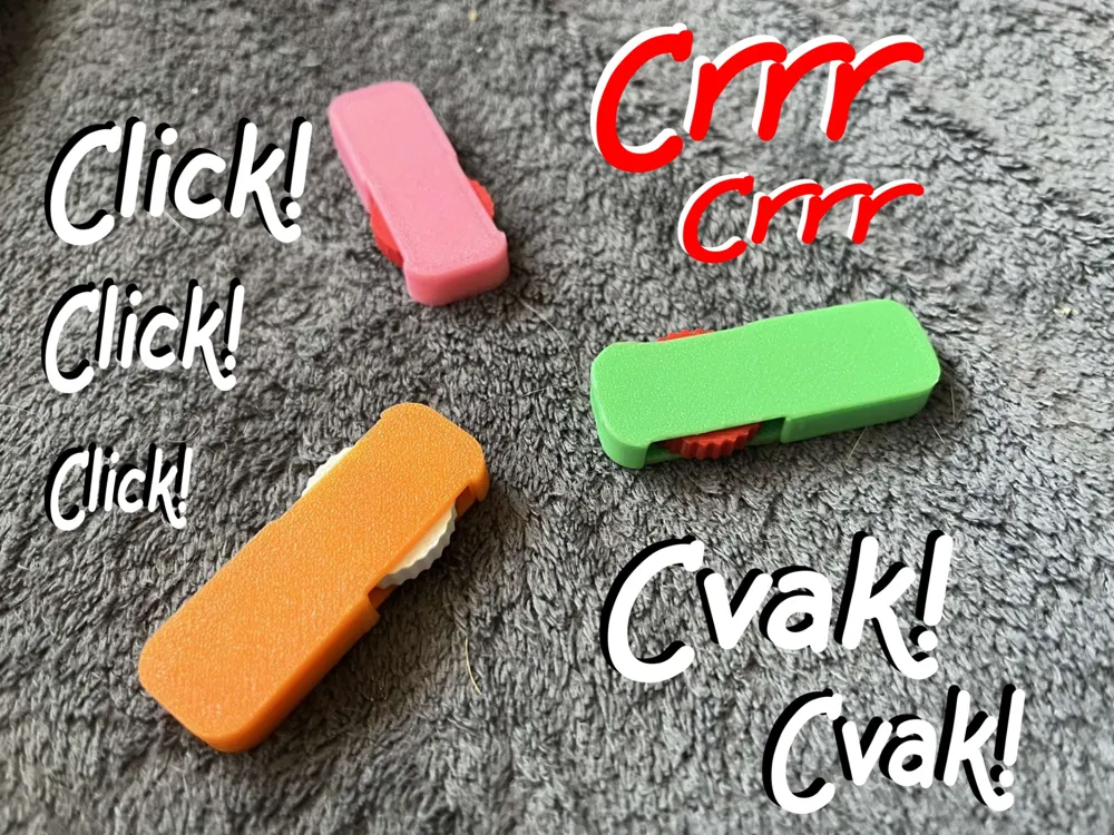 Click click minimalist thing, fidget clicker by Ainon3Dprint - MakerWorld