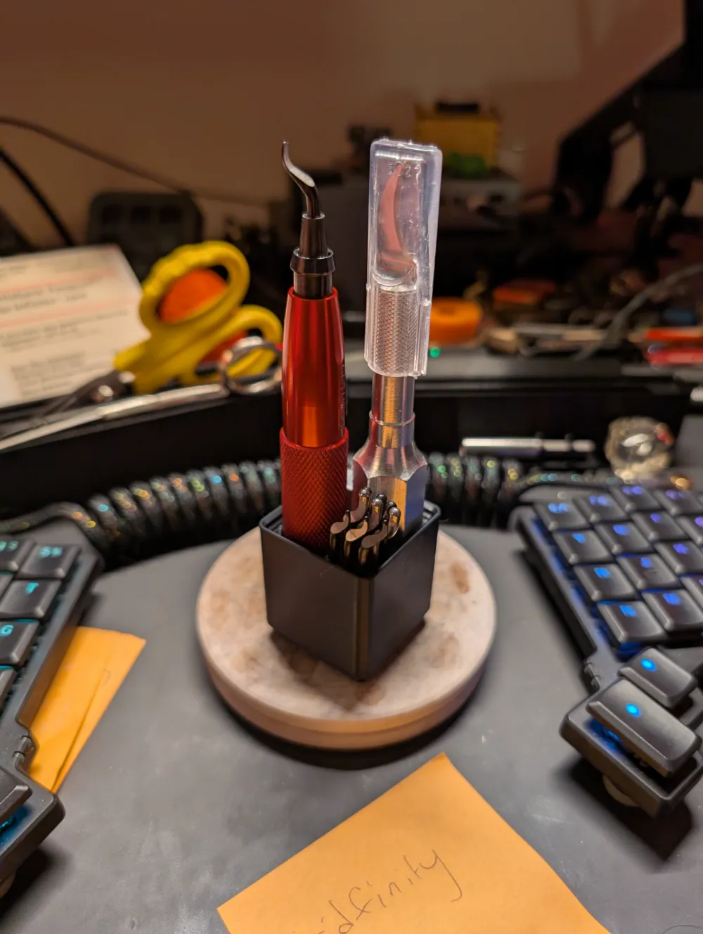 Gridfinity Deburring Tool & Hobby Knife Holder - Free 3D Print Model ...