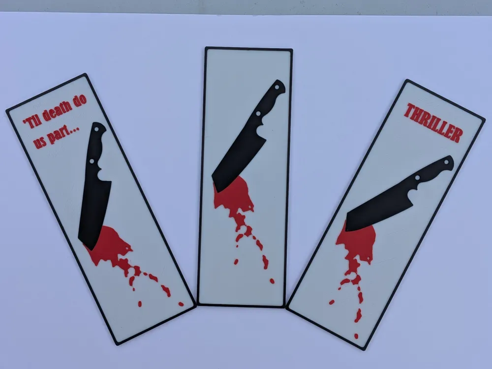Collection of Horror / Thriller Bookmarks by Kitkat23 MakerWorld ...