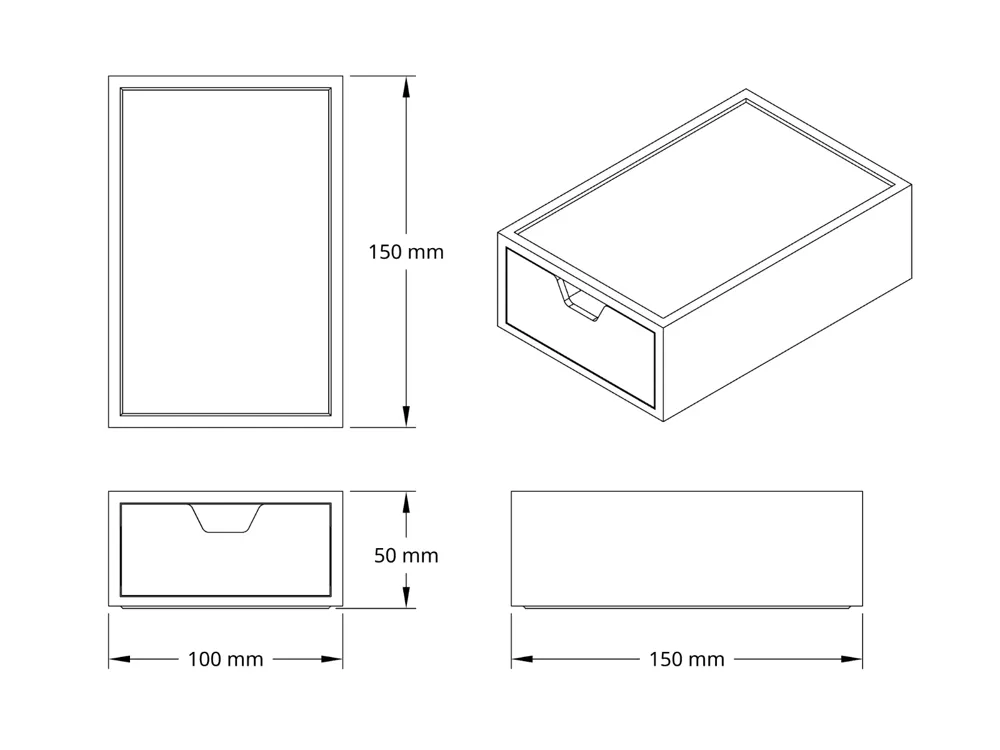 Full Extension Stackable Drawer / Monitor Riser by Kong 3D MakerWorld ...