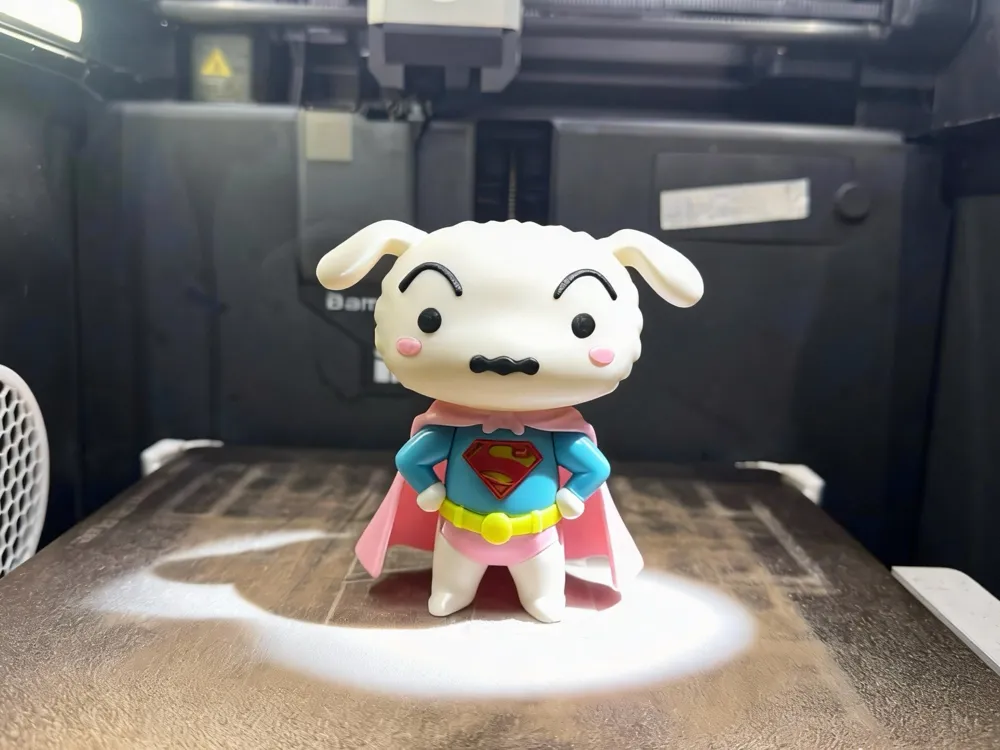 Crayon Shin-chan·Shiro Superman design 10cm (disassembled, no AMS ...