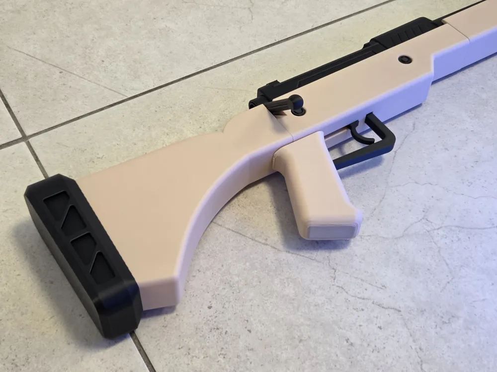 Hunting Rifle - Shooting + Shell Ejecting by Kirzon MakerWorld: Download Free 3D Models