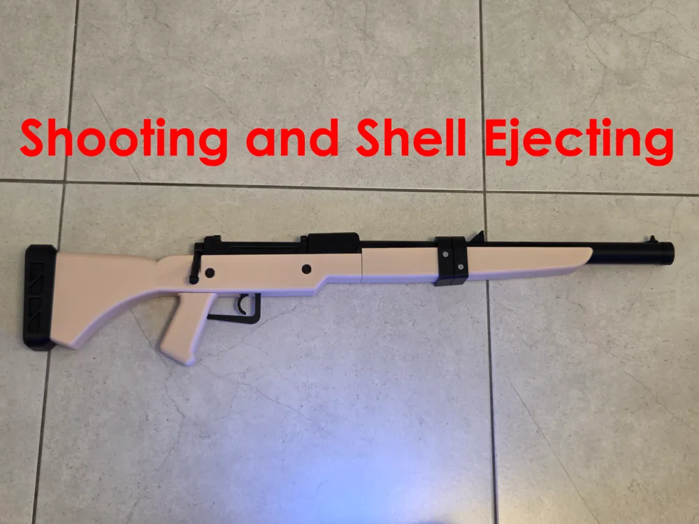 Hunting Rifle - Shooting + Shell Ejecting by Kirzon MakerWorld ...