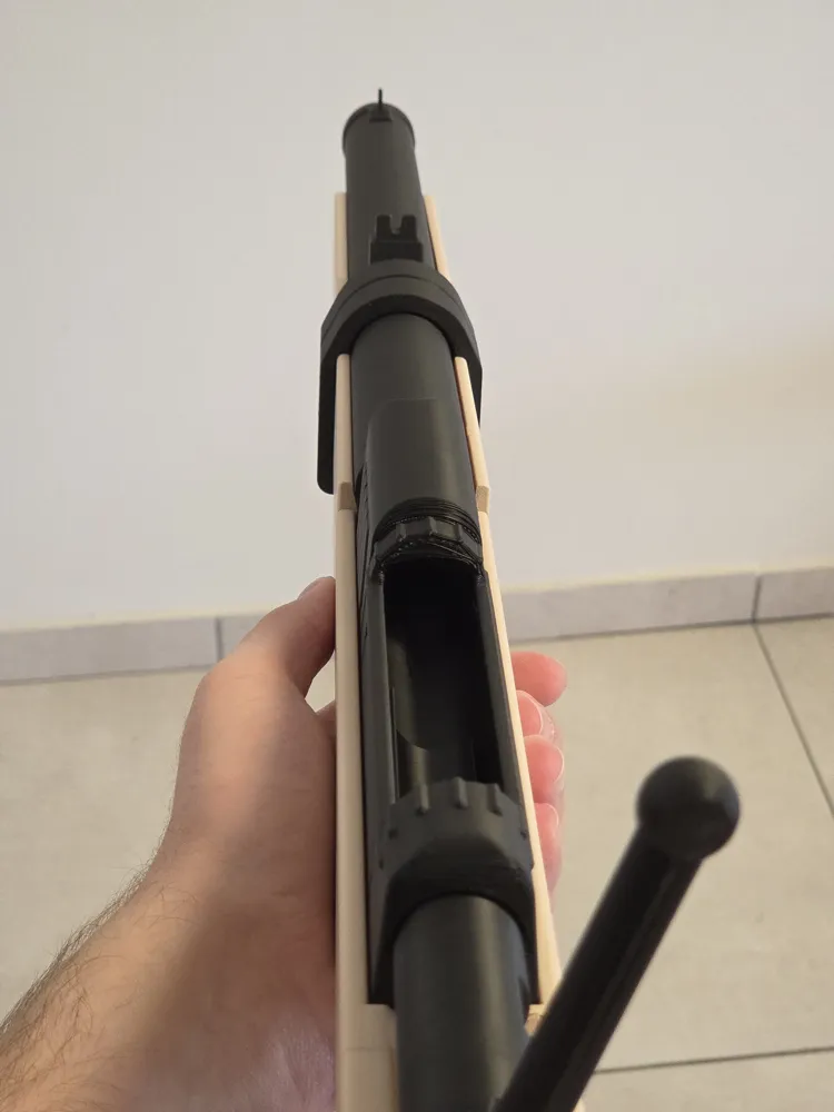 Hunting Rifle - Shooting + Shell Ejecting by Kirzon MakerWorld: Download Free 3D Models