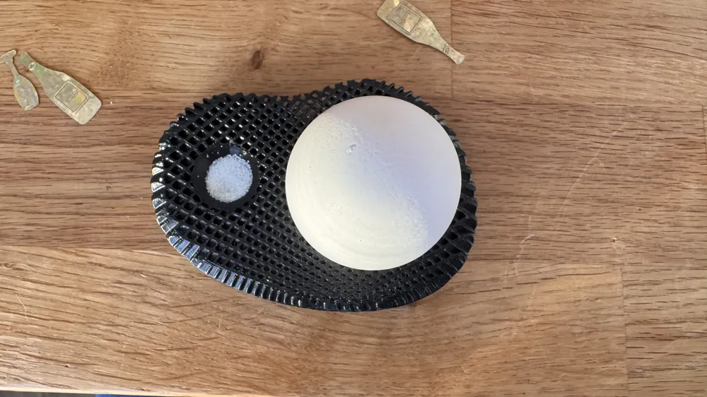 Design Egg Cup with Salt Compartment (Gyroid) Lattice - Free 3D Print ...