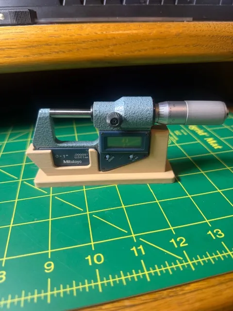 Mitutoyo 0-1 Digital Micrometer Stand for Desk - Free 3D Print Model ...