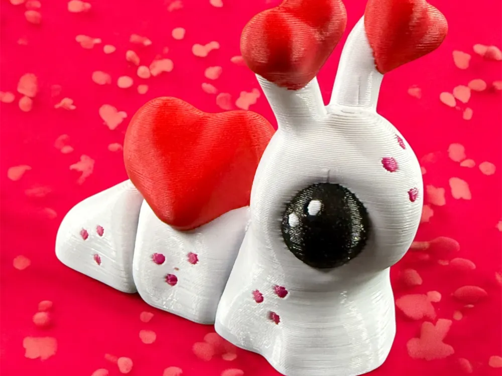 Valentines Love Bug Peggy Articulated Flexi Snail - Free 3D Print Model ...