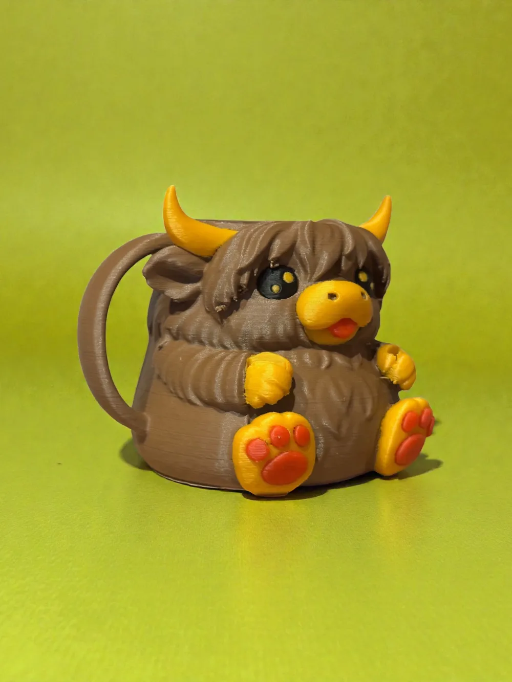 Chubby Highland Cow Holder for Ice Cream Pints - Free 3D Print Model ...
