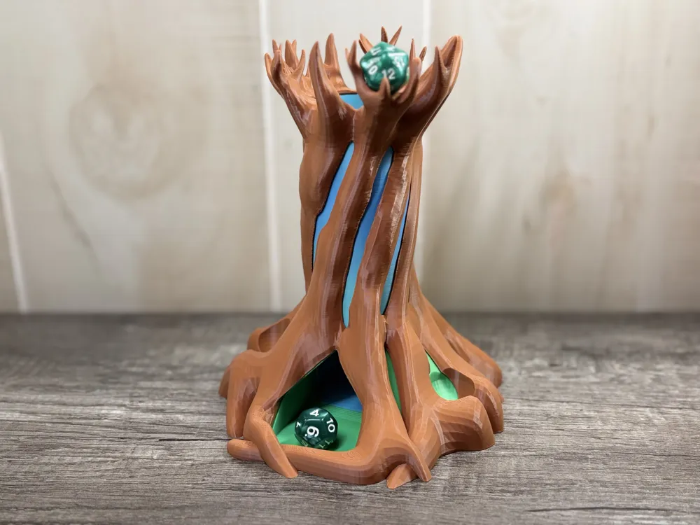 Fantasy Tree Dice Tower - Free 3D Print Model - MakerWorld