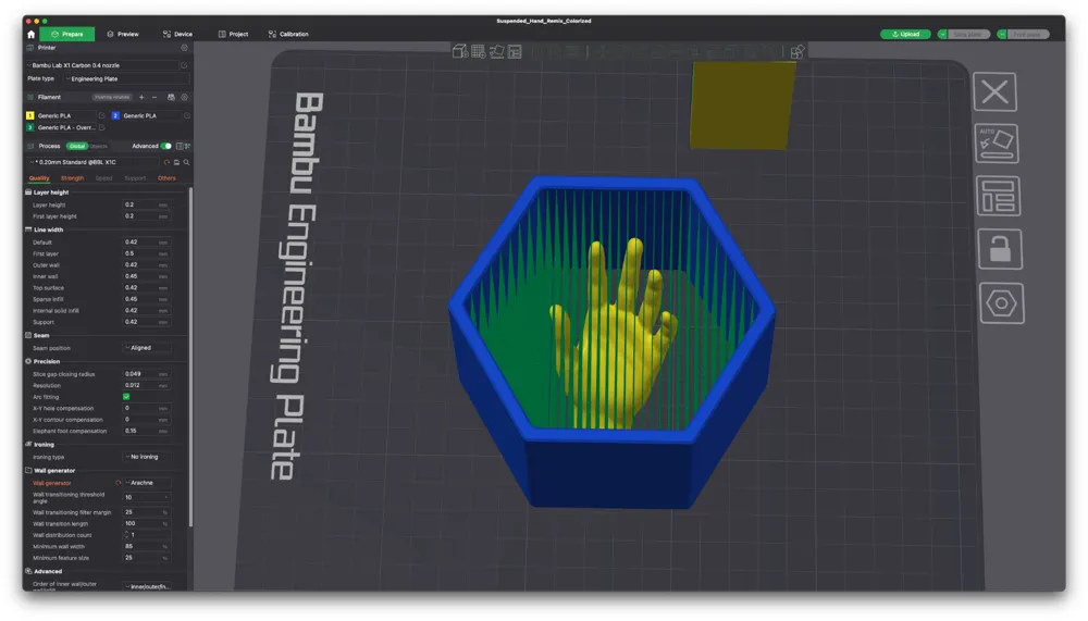 Suspended Hand - Fully Colorized Remixed by mysport50 MakerWorld ...