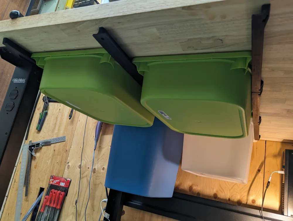 Ultimate Ikea Trofast container under-desk supports by maruel - MakerWorld