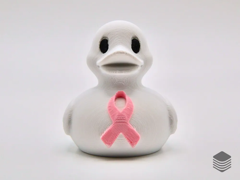 Breast Cancer Awareness Duck - Free 3D Print Model - MakerWorld