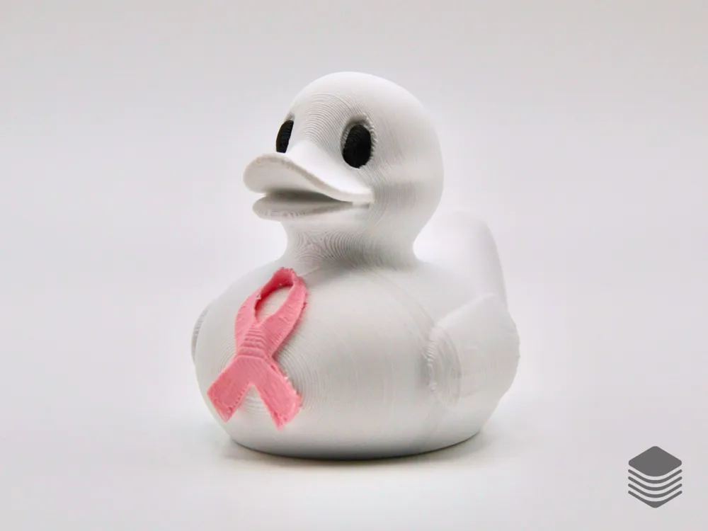 Breast Cancer Awareness Duck - Free 3D Print Model - MakerWorld