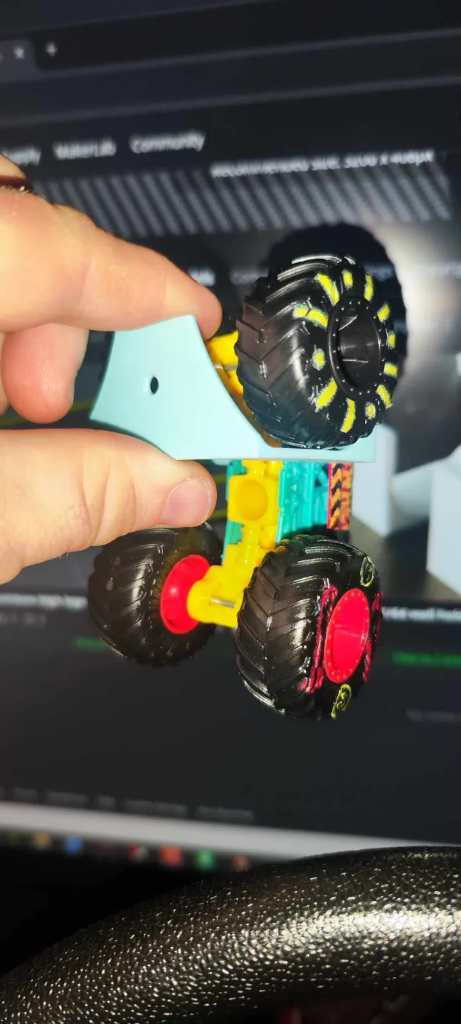 hot wheels monster truck wall hook by martinw140 - MakerWorld
