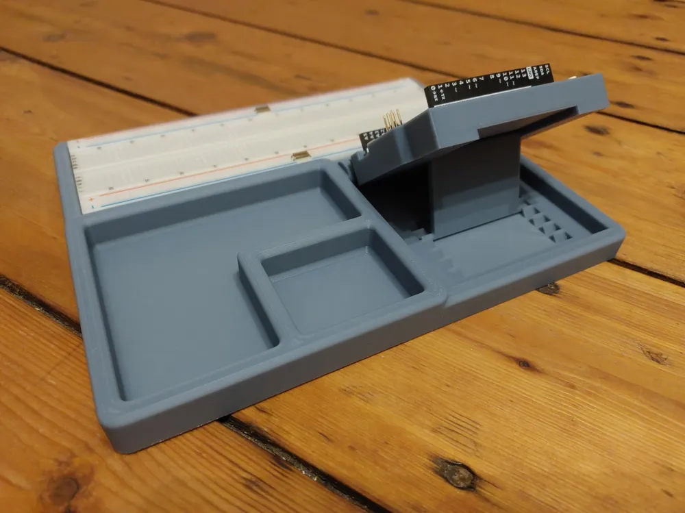 Arduino Breadboard Workstation - Adjustable Angle by DJL07 - MakerWorld
