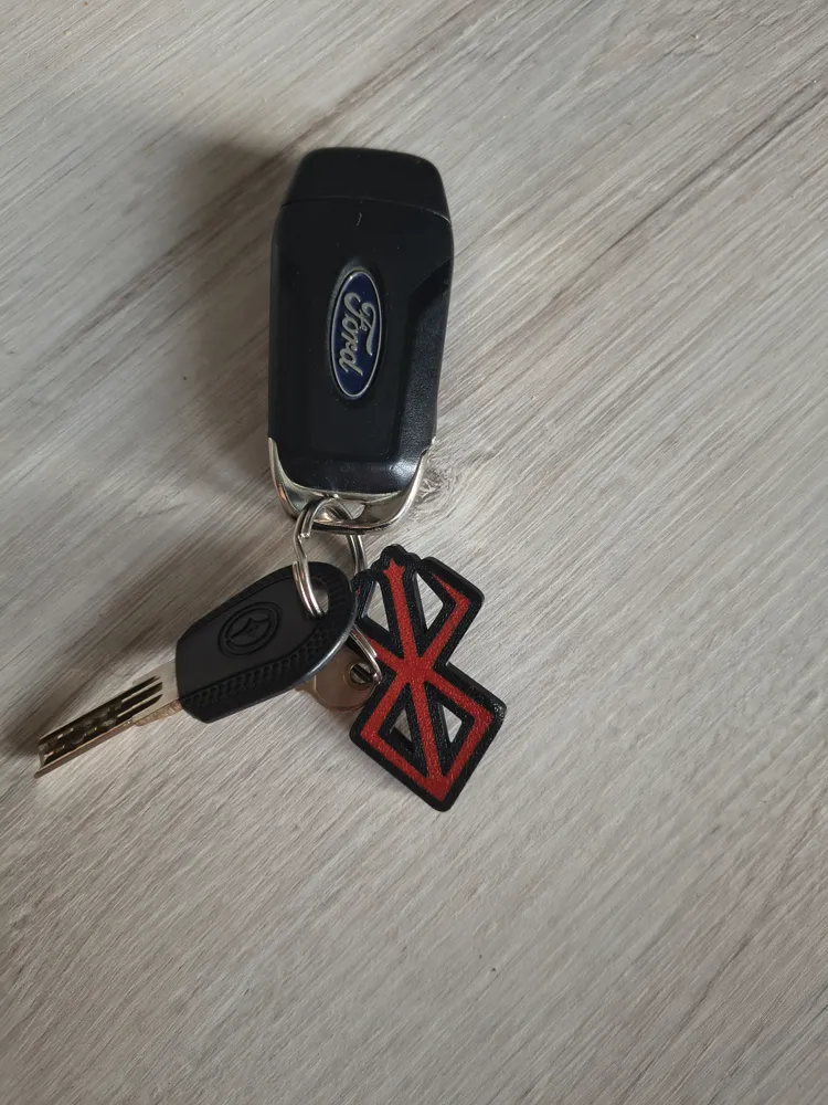Keychain rune Berserk - Free 3D Print Model - MakerWorld