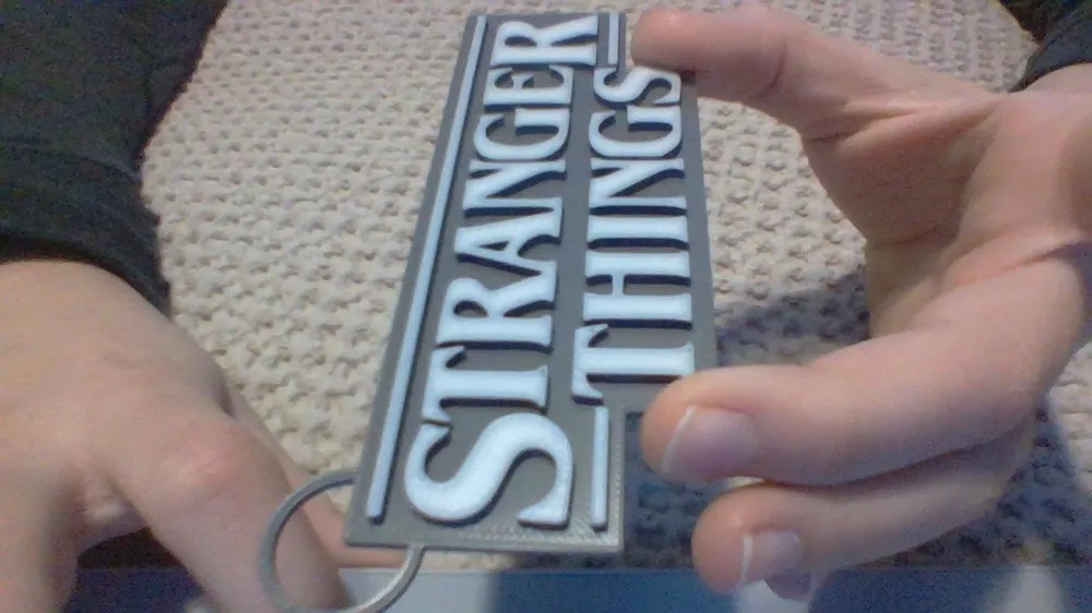Stranger things keychain - Free 3D Print Model - MakerWorld