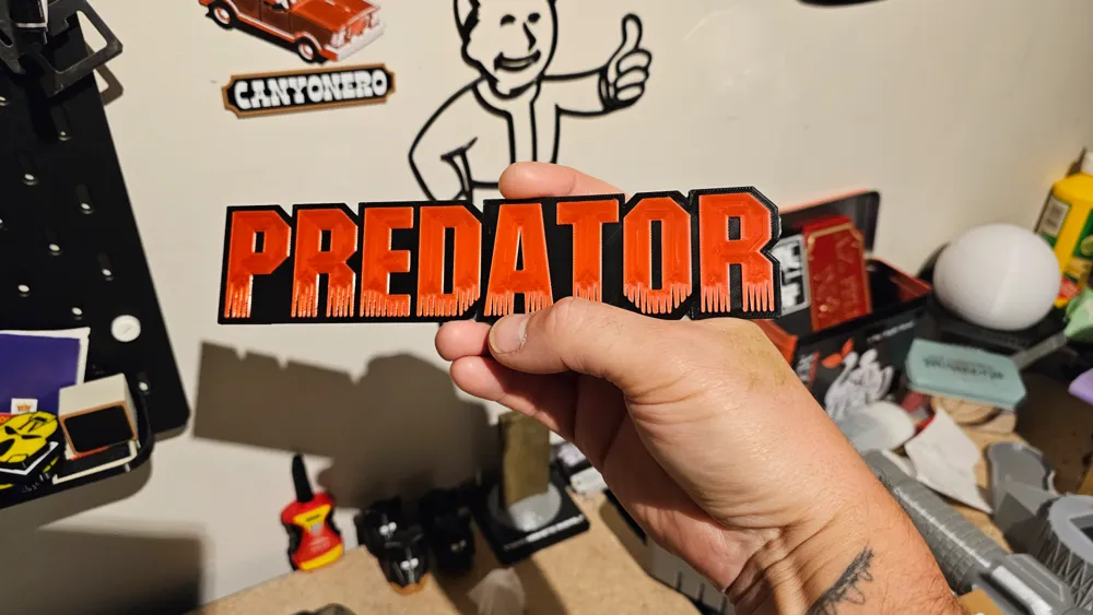 Predator movie logo by thisnoise - MakerWorld
