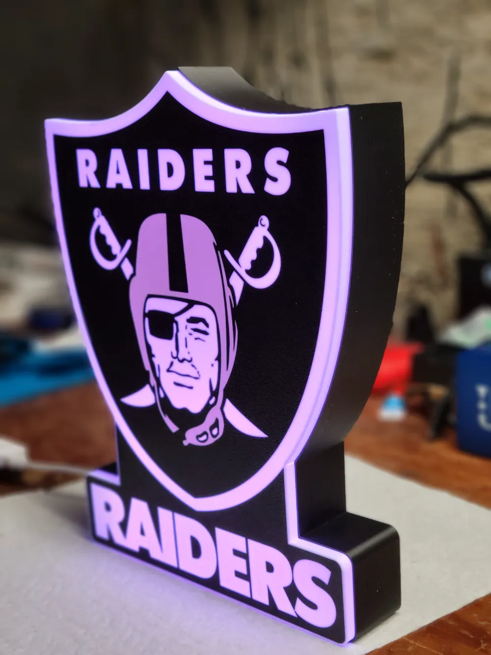 Las Vegas Raiders Light Box by KSG designs MakerWorld: Download Free 3D ...