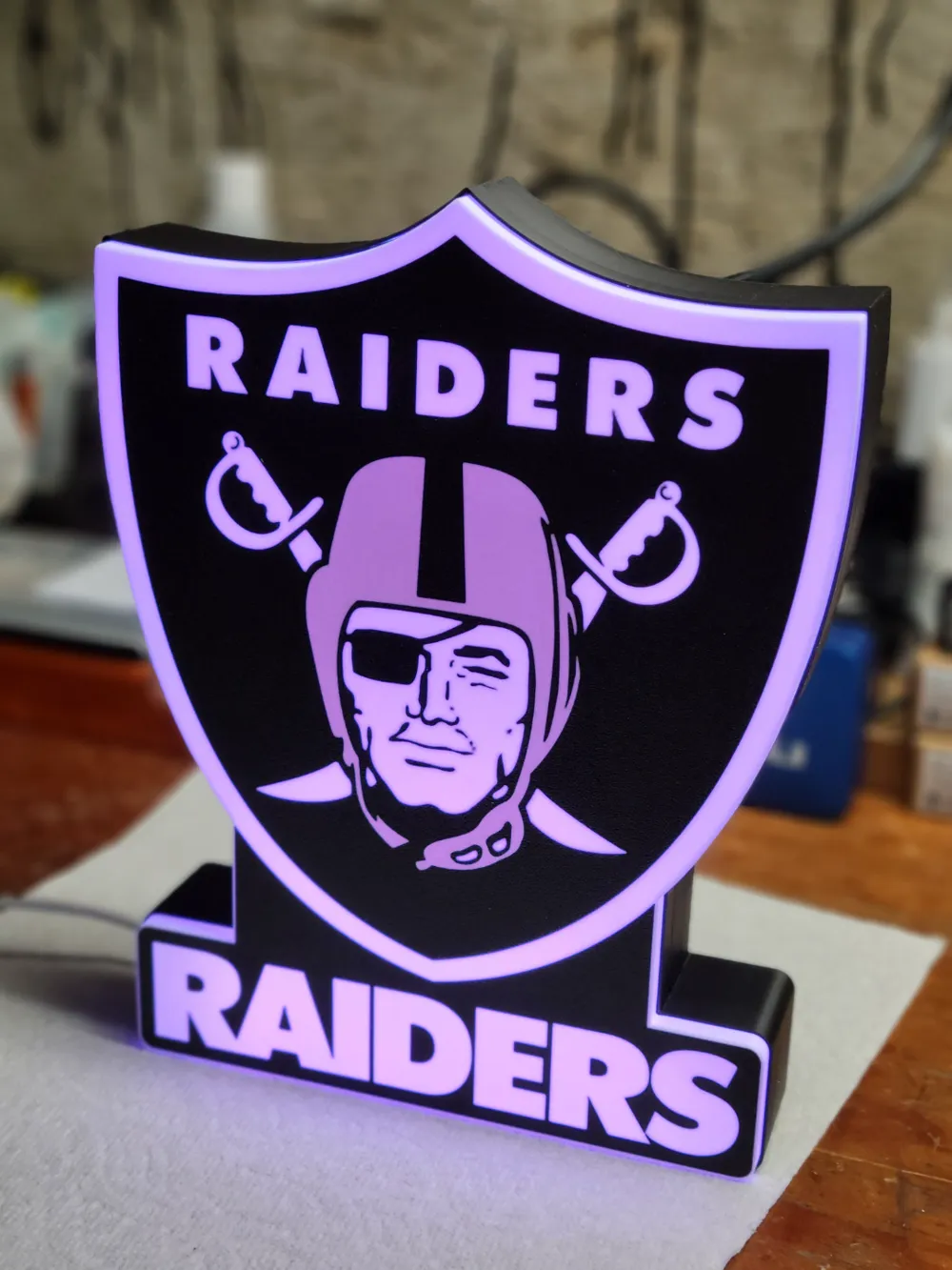 Las Vegas Raiders Light Box by KSG designs MakerWorld: Download Free 3D ...