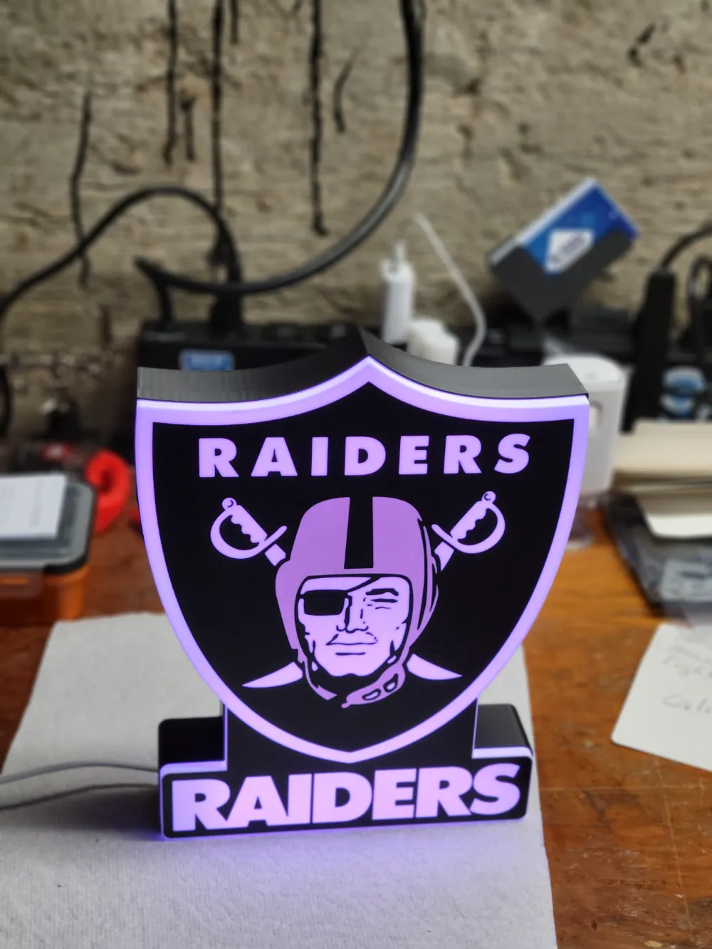 Las Vegas Raiders Light Box by KSG designs MakerWorld: Download Free 3D ...