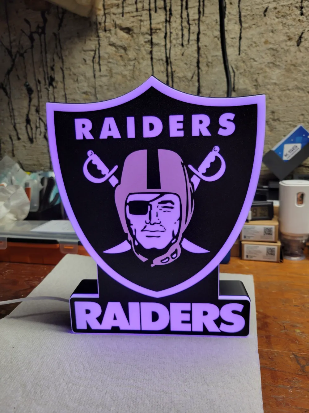 Las Vegas Raiders Light Box by KSG designs MakerWorld: Download Free 3D Models