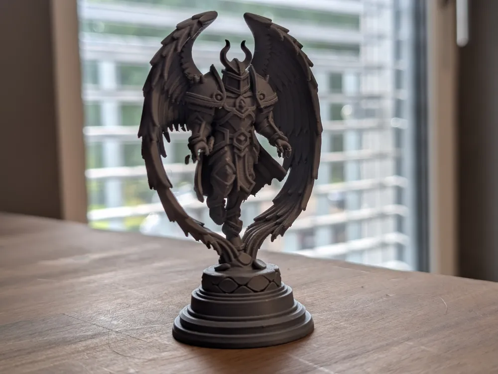 Fallen Archangel Paladin – Fantasy Statue - Free 3D Print Model ...
