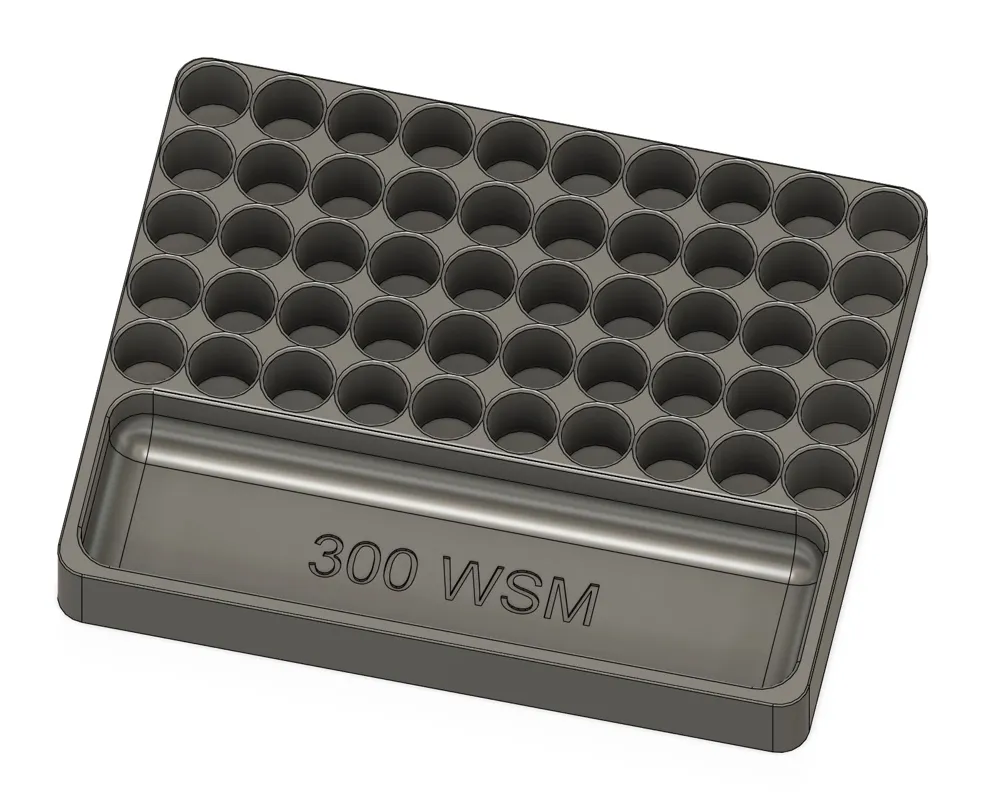 300 WSM Reloading Tray. - Free 3D Print Model - MakerWorld