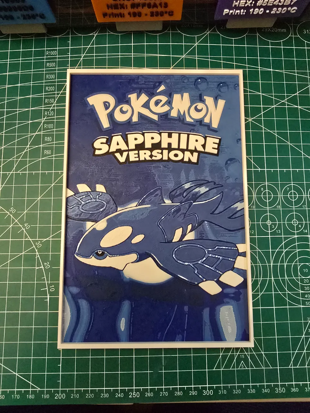 Pokémon: Sapphire Version Poster - Hueforge Art by Lumpy3DMakerWorld ...