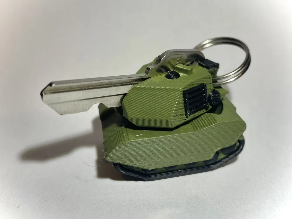 Tankey the tank + key cover - Free 3D Print Model - MakerWorld