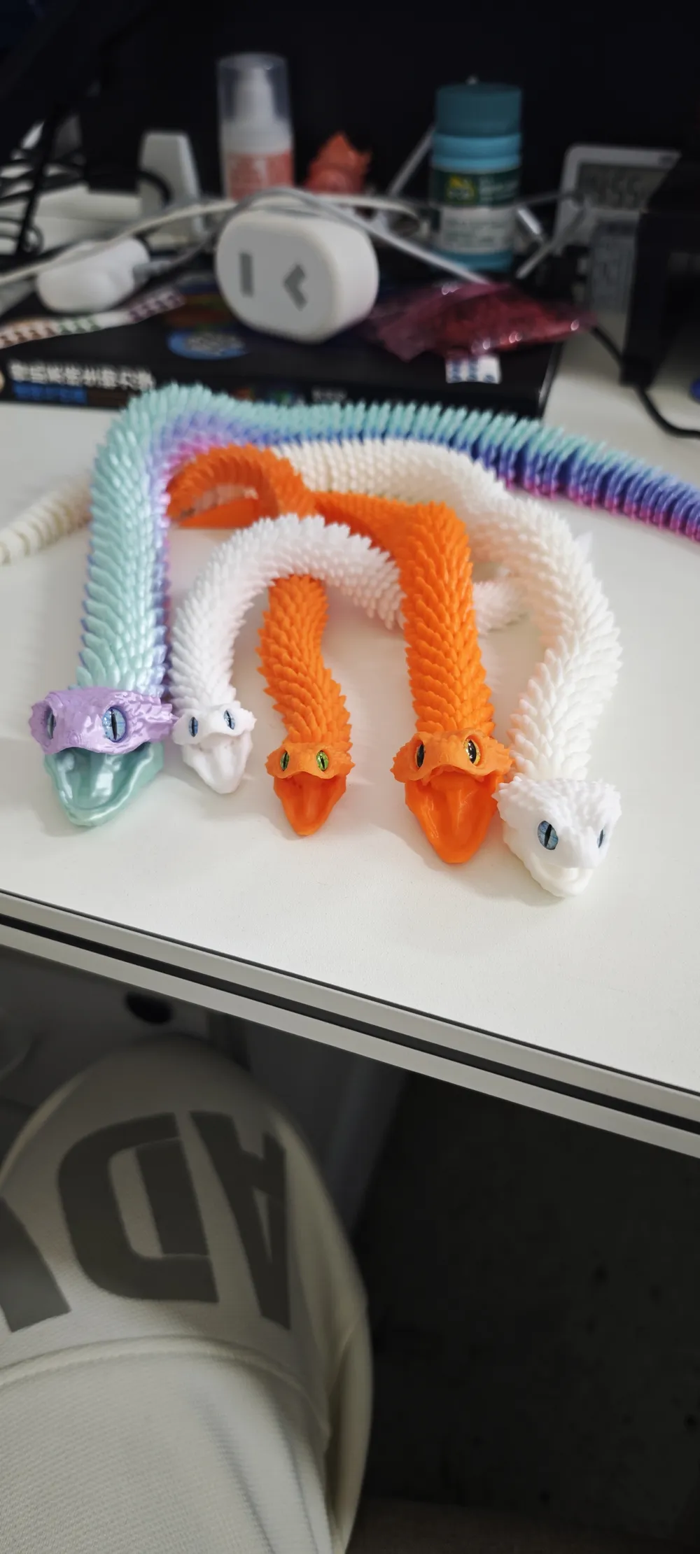 Viper 6-10mm inset eyes, rotatable head, and opening mouth/Can stand ...